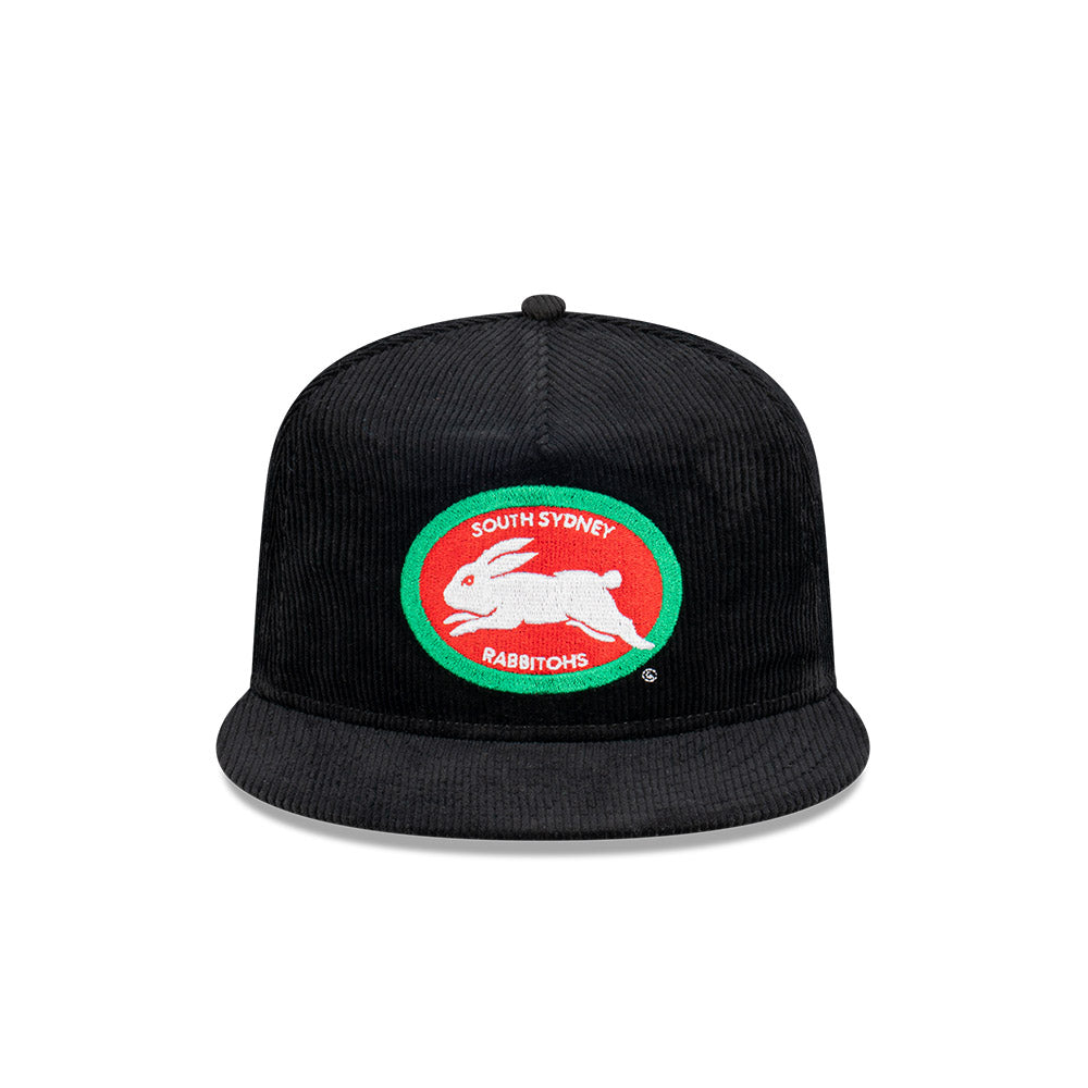 South Sydney Rabbitohs Hat - 2023 NRL Retro Black Corduroy The Golfer