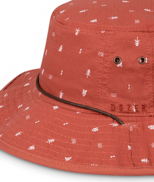 Dozer Boys Bucket Hat | Rust Pattern Cody | UPF 50+ Sun Protection